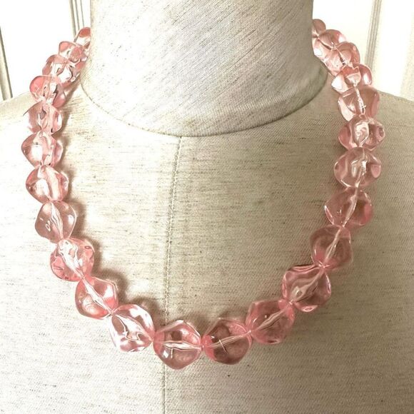Vintage pink lucite necklace | Jewelry | Vintagepink Lucite Necklace ...